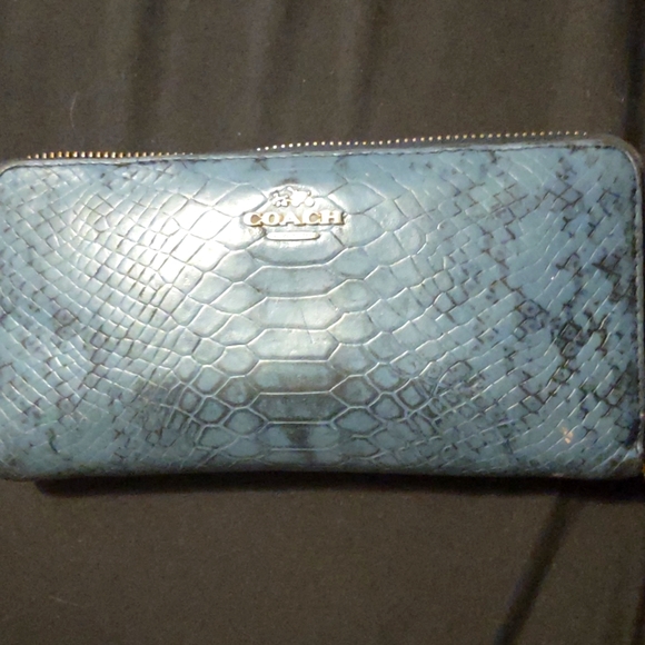 Coach | Bags | Coach Snakeskin Wallet | Poshmark